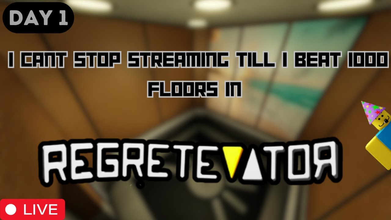 I cant stop livestreaming intill i reach 1000 floors in rg (day one ...