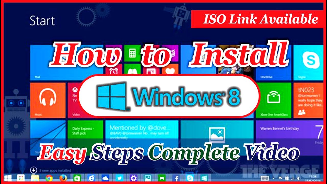 How to Install Windows 8 and Download ISO File (Windows 8 कैसे करे ...