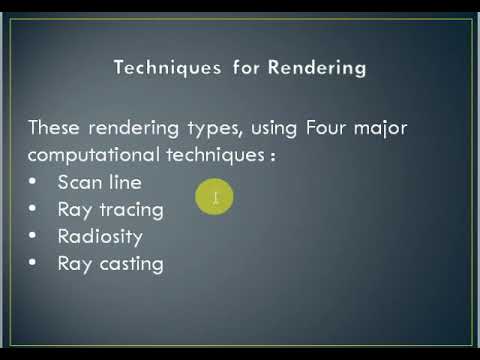 Rendering Algorithms | Computer Graphics - YouTube