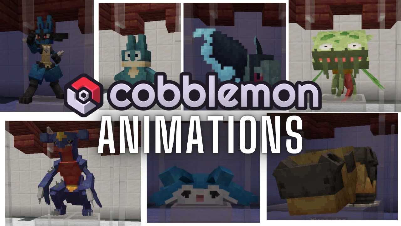 COBBLEMON : POKEMON ANIMATIONS (PART - 21) #Minecraft #Pokemon # ...