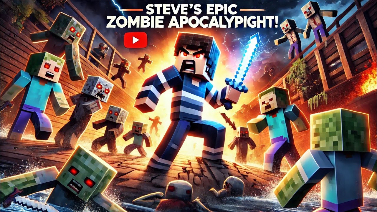 Minecraft Zombie Apocalypse Challenge In Lifeboat Server☠️🔥 - YouTube