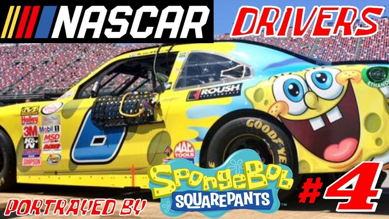NASCAR Drivers portrayed by SpongeBob SquarePants #4 - YouTube
