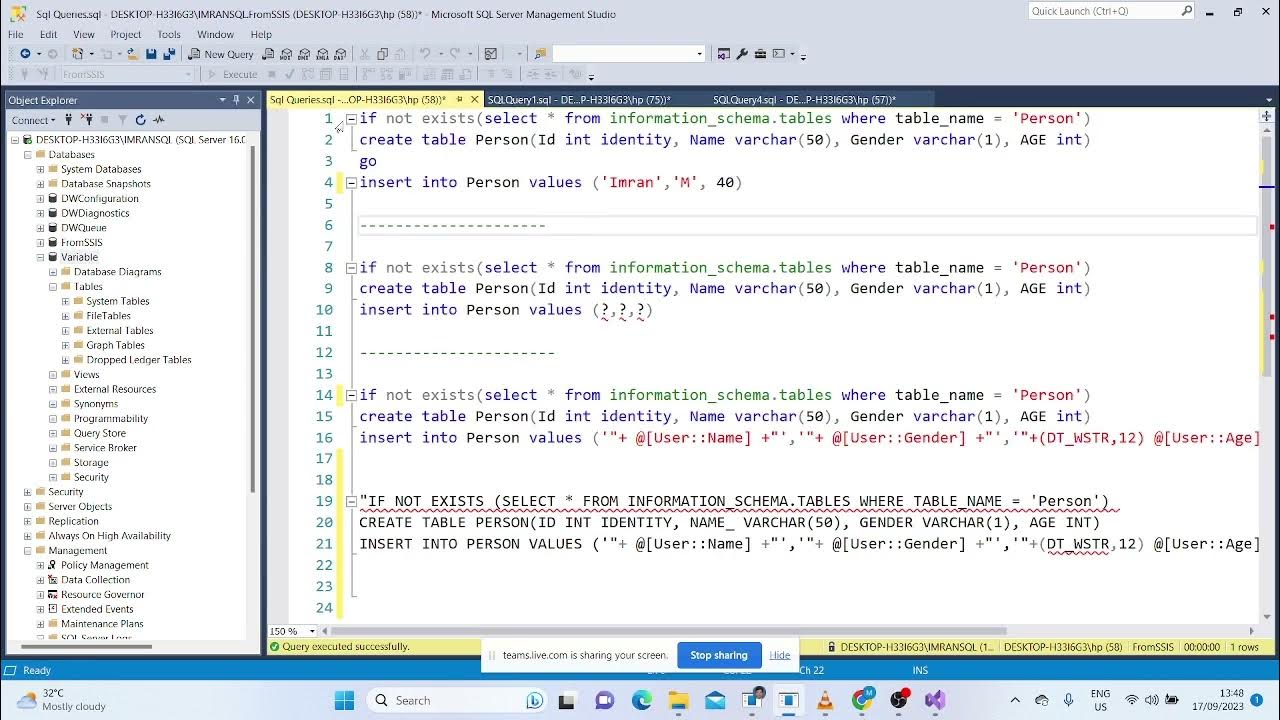 SSIS Variable creation - YouTube