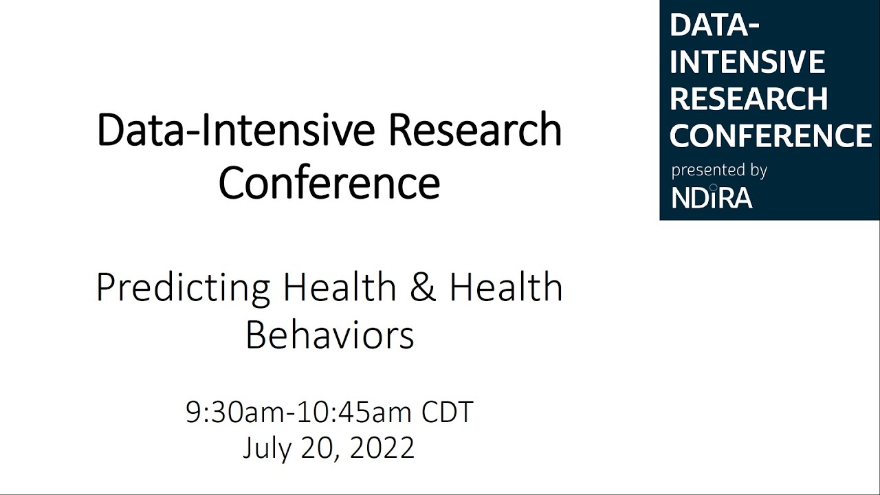 Predicting Health & Health Behaviors - YouTube