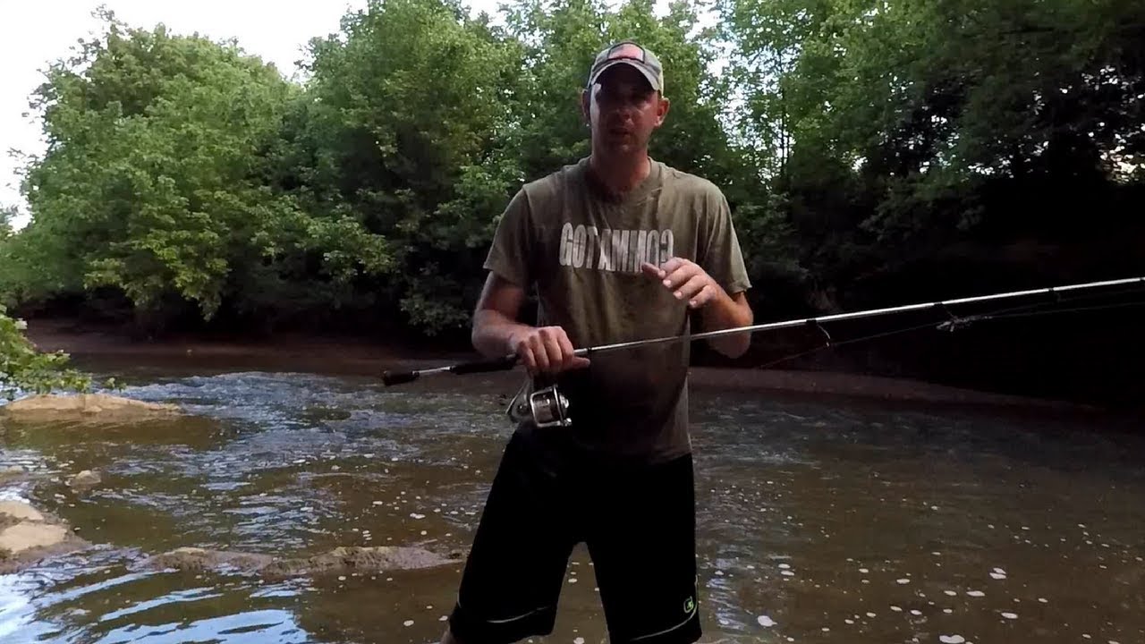 AGGRESSIVE BASS ATTACK // Creek wading fishing - YouTube