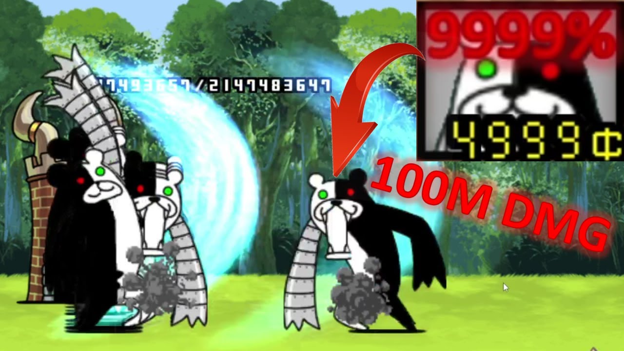 the battle cat metal assassin bear 9999% - YouTube