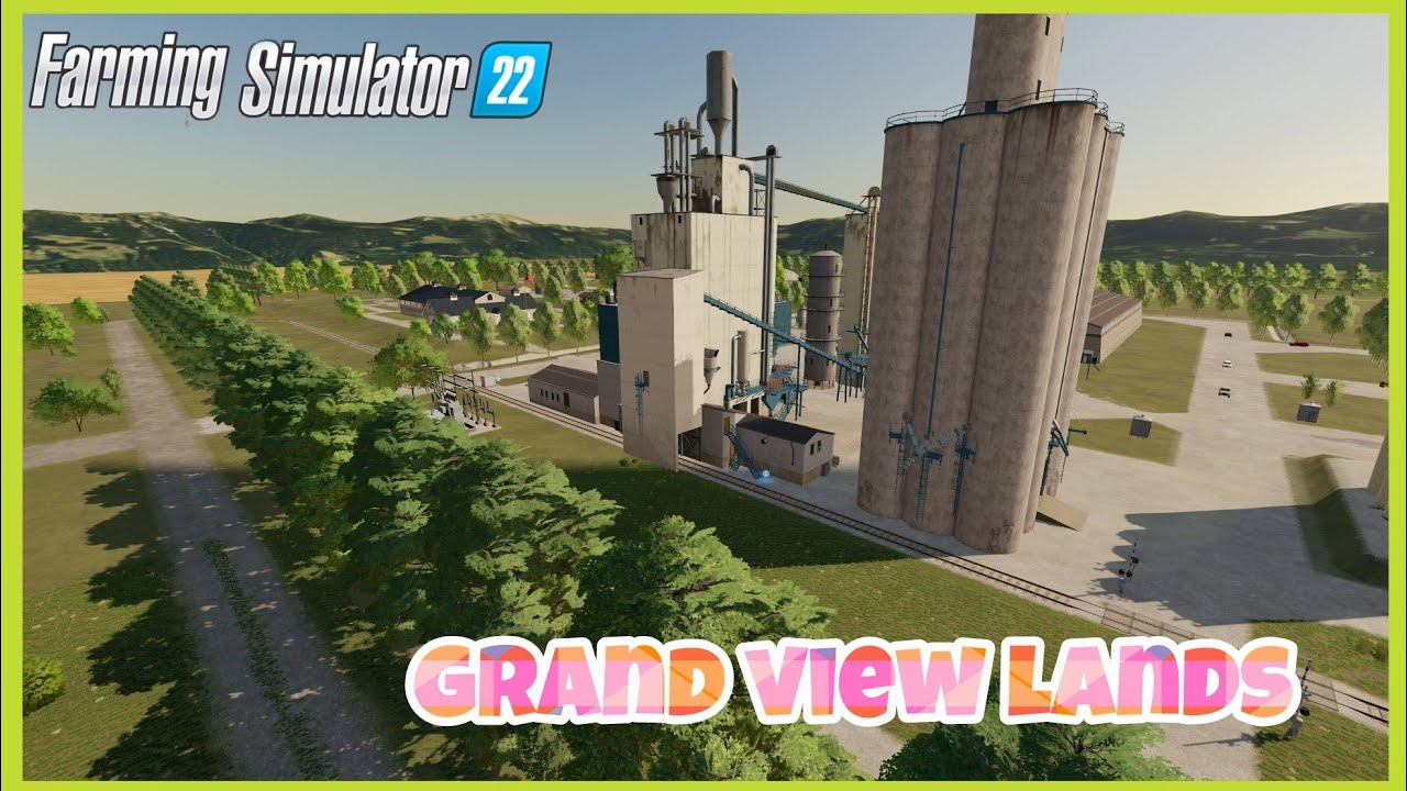 GRAND VIEW LANDS - NEW MOD MAP: FARMING SIMULATOR 22 *FLY OVER* - YouTube