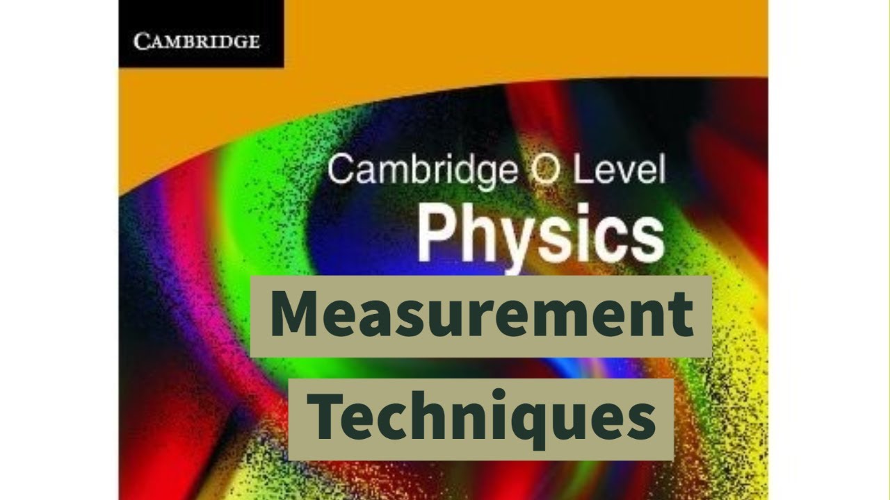 Topic # 1.2: Measurement Technique (Physics 5054) - YouTube