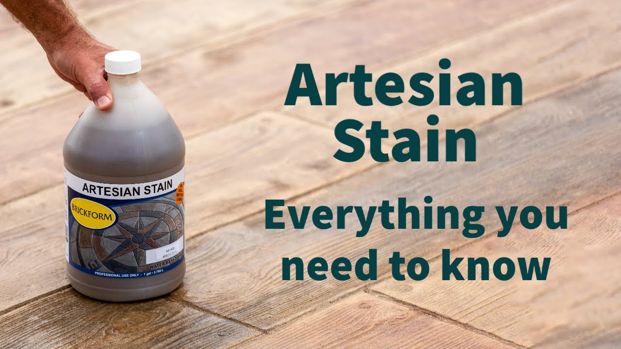 ARTesian Water Based Stain - YouTube