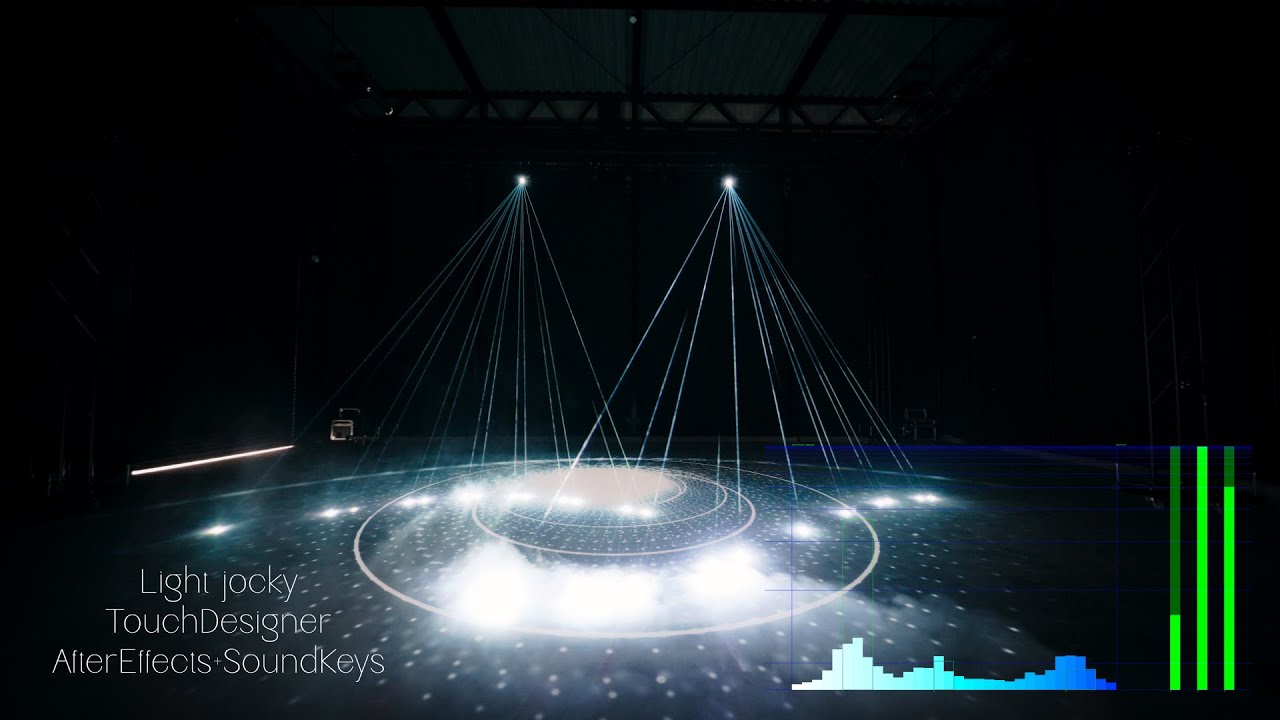 Light jocky+touchdesigner+aftereffects - YouTube