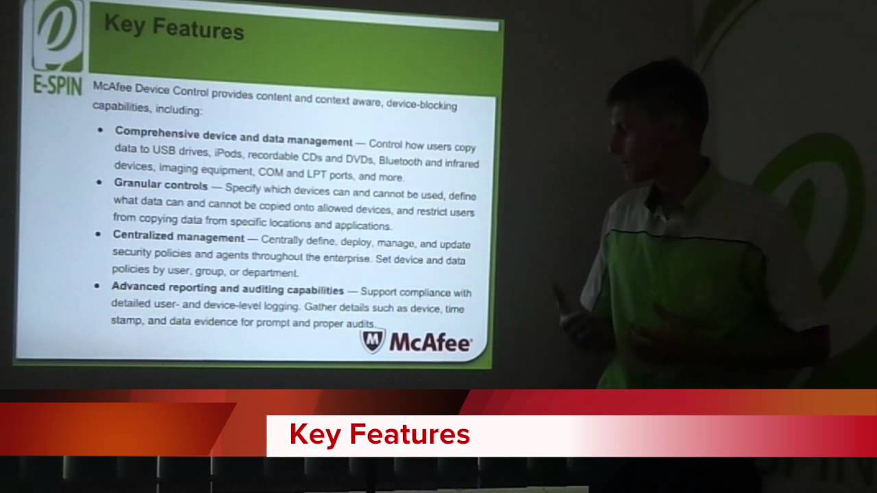 E-SPIN McAfee Device Control Technical Overview - YouTube