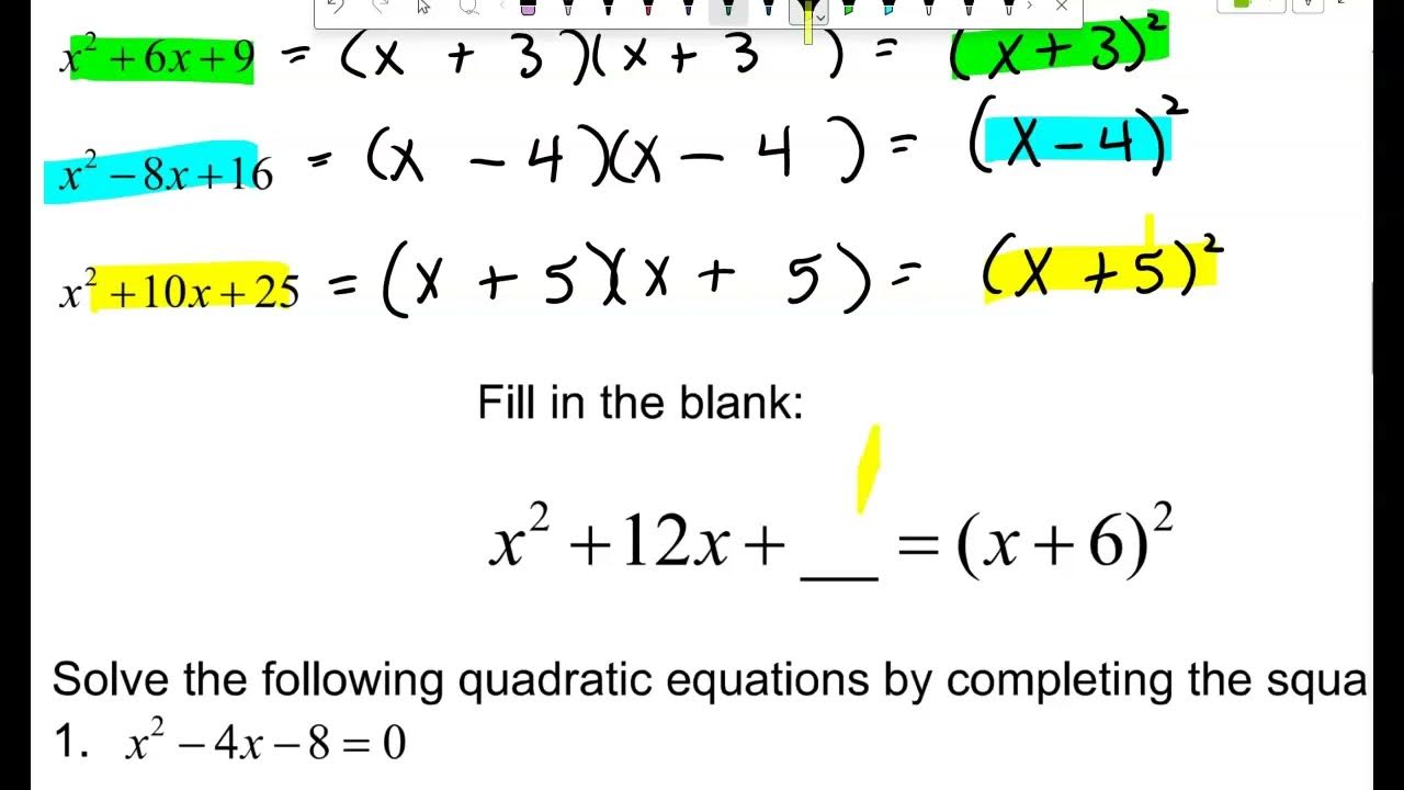 Alg 2 Lesson 1.4B Notes - YouTube