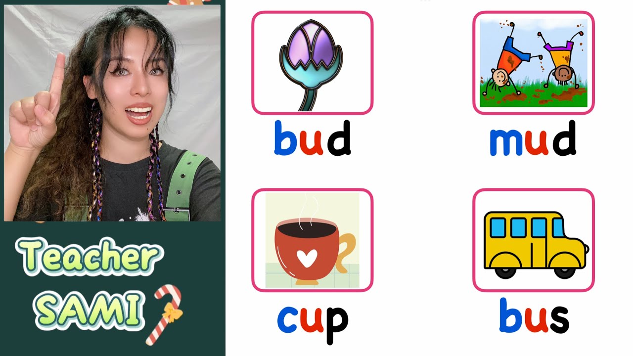 'ud' 'us' 'up' words | CVC Word Family | Learn to read with Teacher ...