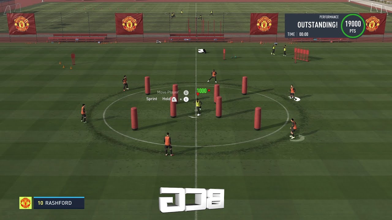 Fifa 22 Skill Games Dribbling Around The Wheel - YouTube