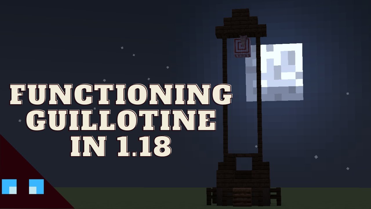 Minecraft - How to make a working Guillotine - YouTube