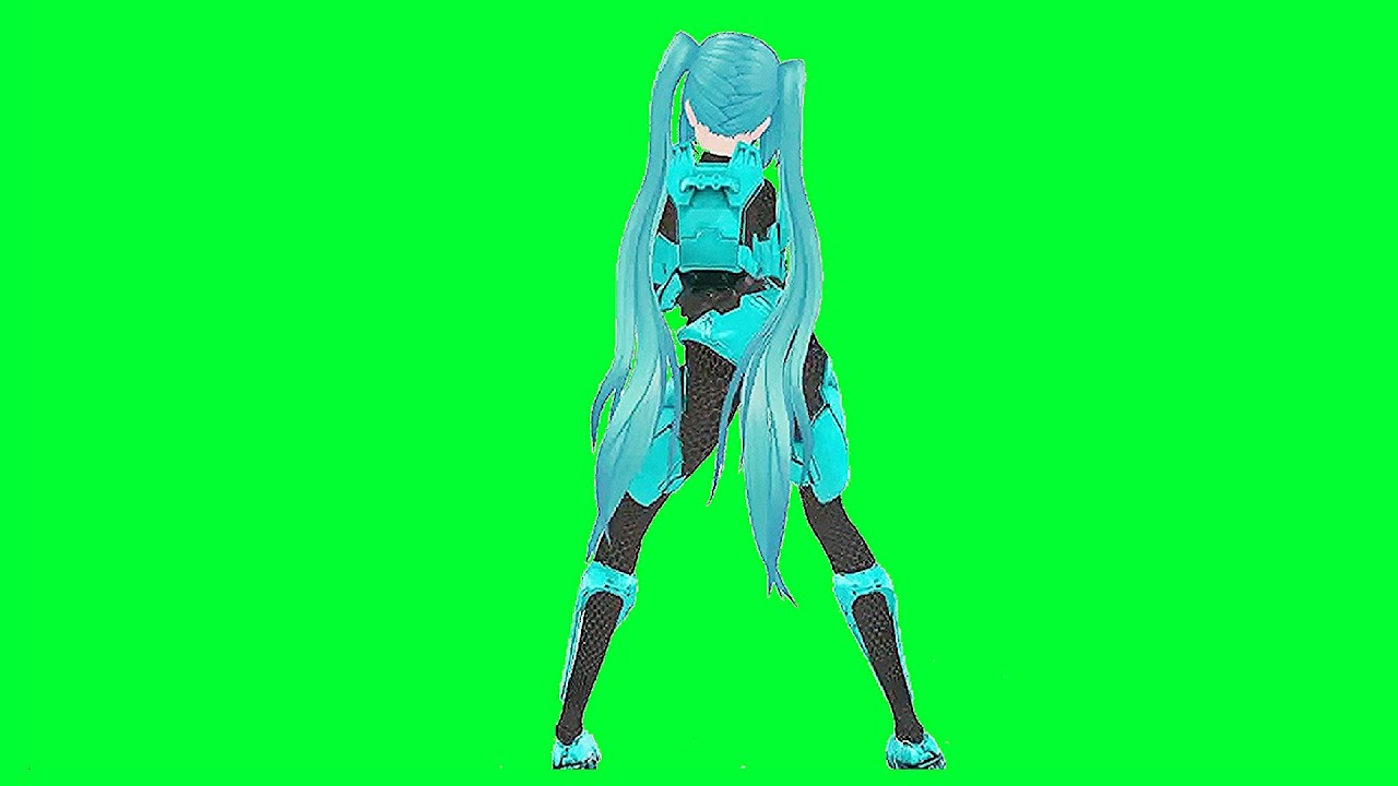 Hatsune Miku Ass Dance Green Screen Animation || MMD Free Use (2021 ...