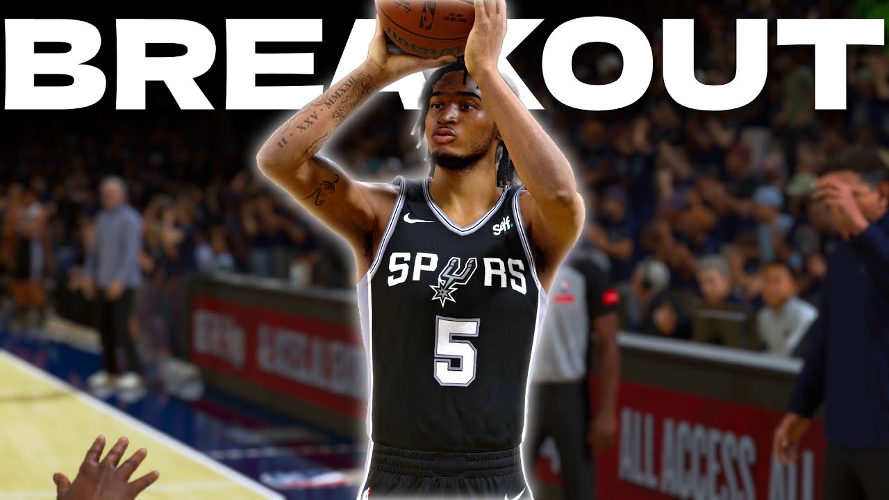 STEPHON CASTLE BREAKOUT GAME in NBA PLAYOFFS in NBA 2k25 MyNBA Spurs Franchise Episode 16 - YouTube