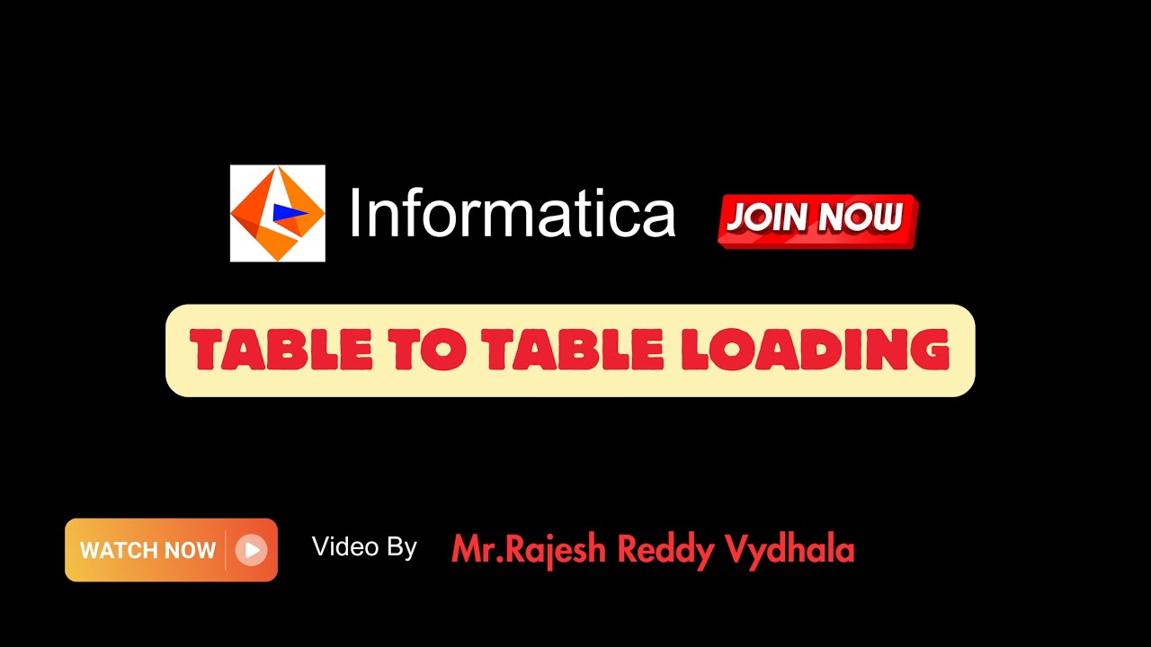 Mapping In Informatica Table To Table Loadinginformaticapowercenter Iics Youtube