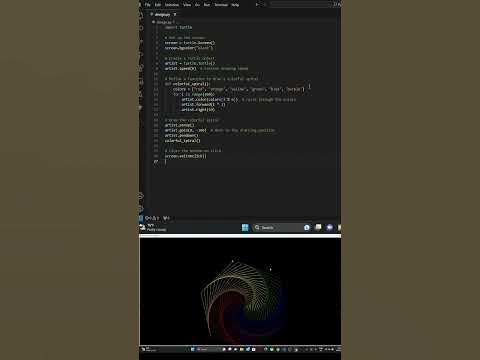 Python turtle graphics | Create a python design patterns #python #pythonprogramming - YouTube