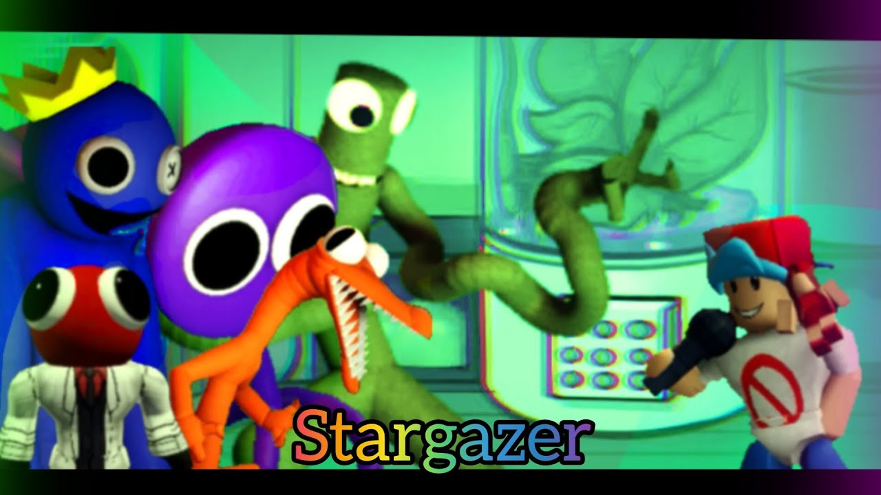 [FNF COVER] Stargazer Bf vs Rainbow Friends Roblox!(Developer julia ...