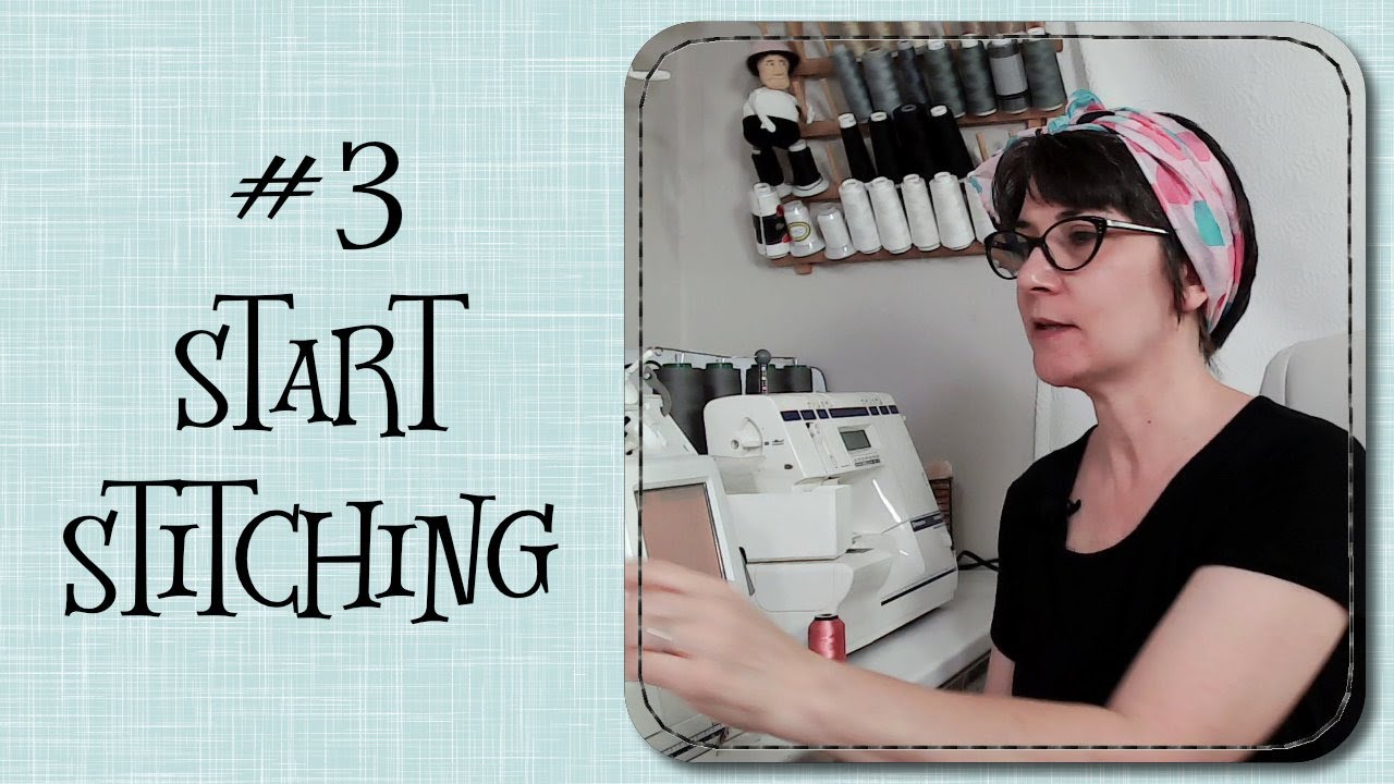 Machine Embroidery for Beginners 2021 - #3 Your First Design Stitch out ...