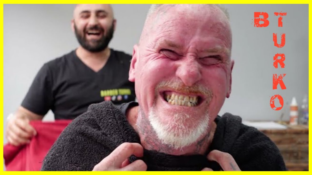 BOX RAZOR WET SAVE HOT TOWEL + FLAT TOP HAIR CUT BARBER TURKO - YouTube