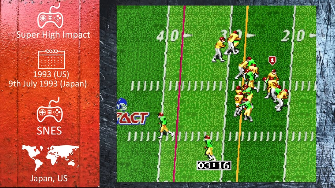 Console Sports Games of 1993 - Super High Impact - YouTube