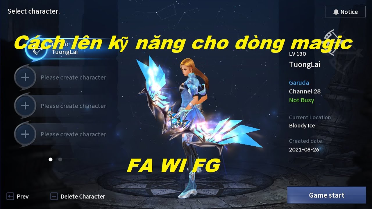 Cabal M Cách Lên Kỹ Năng Cho Dòng Magic FA WI FG - YouTube