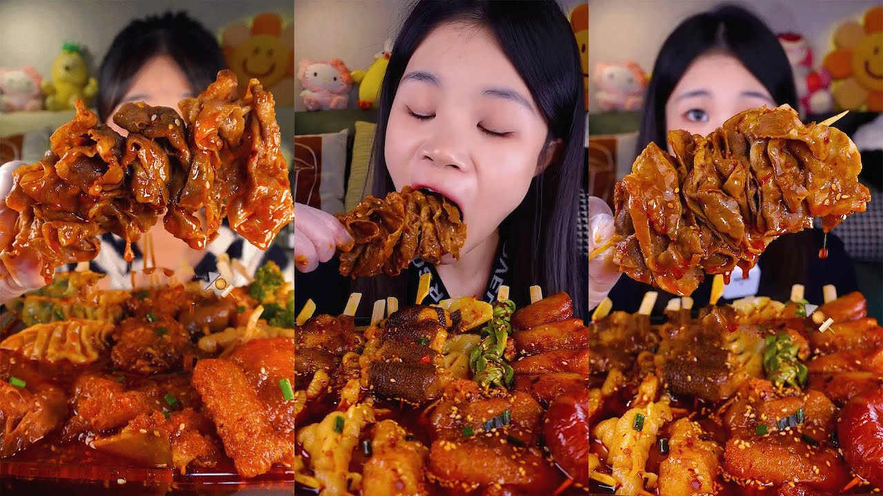 Massive Eating Mukbang 🔥🍗 Big Bites, Chewing Sounds & Satisfying ASMR ...