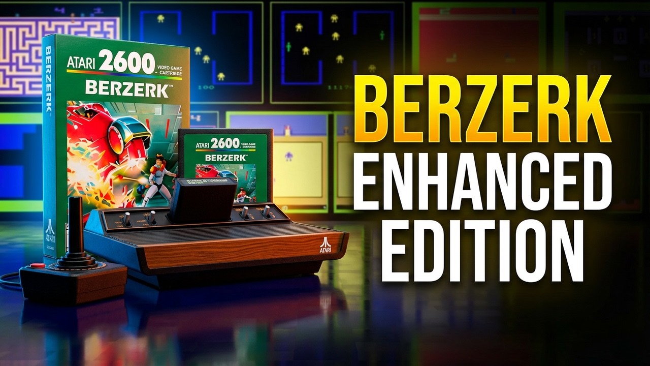Berzerk Enhanced Edition Atari 2600+ @atari - YouTube