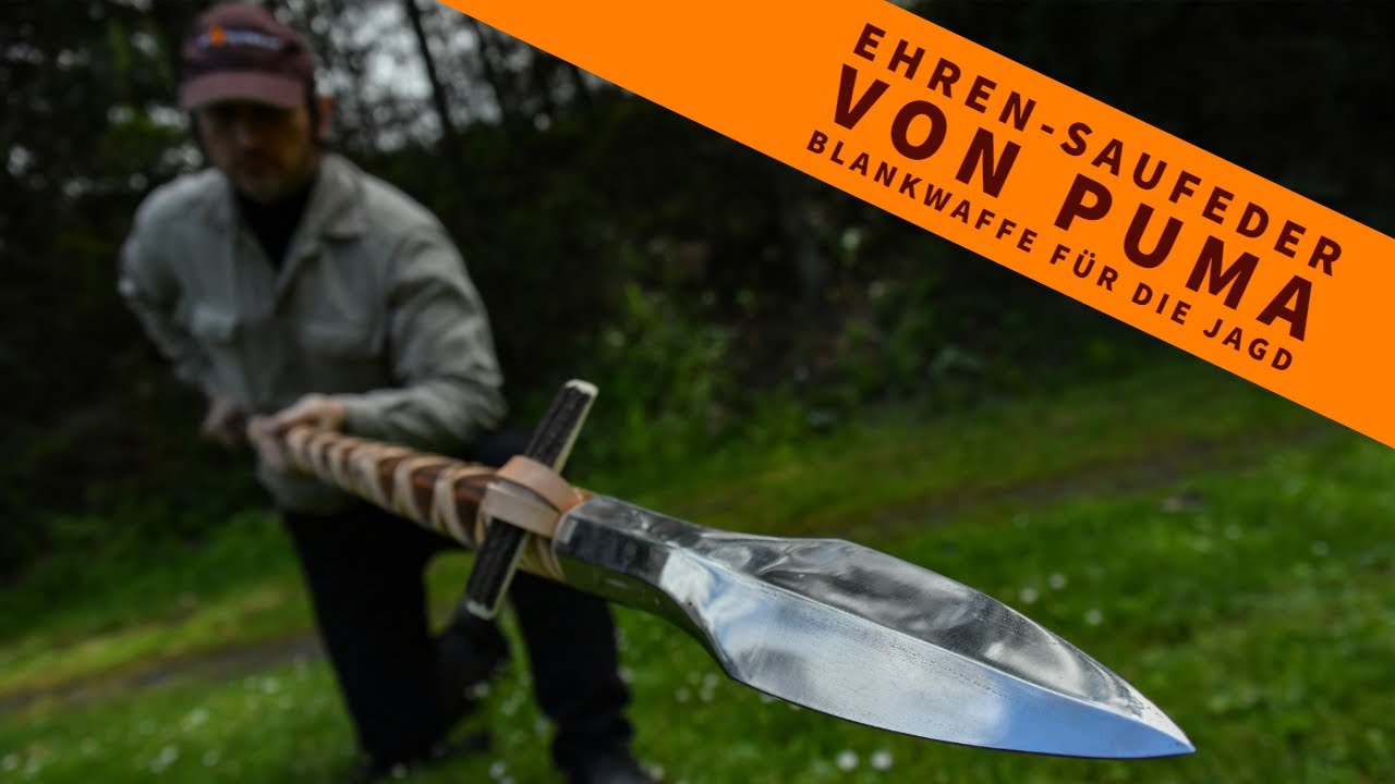 PUMA Ehren-Saufeder - wir stellen die traditionelle Jagdwaffe vor - YouTube