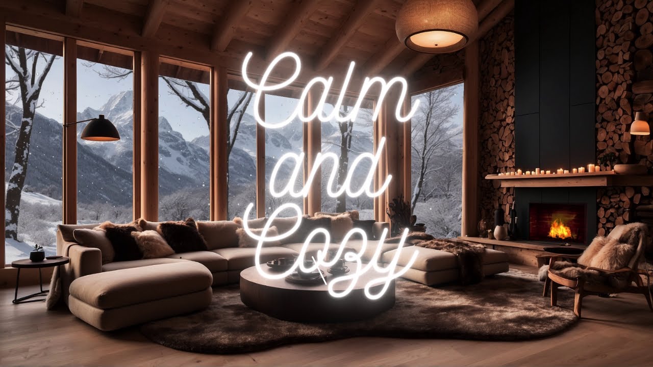 Cozy Winter Room with Snowfall & Relaxing Jazz Music | Ultimate Study ...