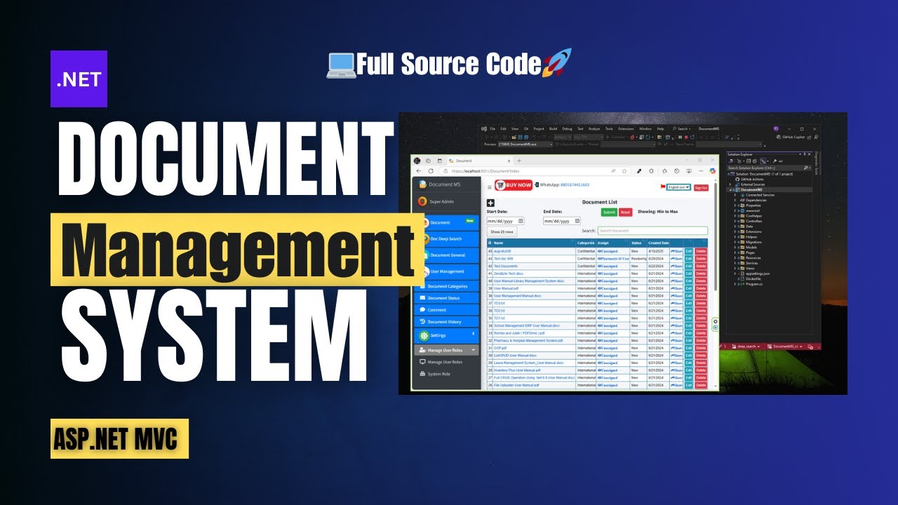 Advanced Files & Users Management: Features Overview and Demo | ASP.NET MVC | Full Source Code ...