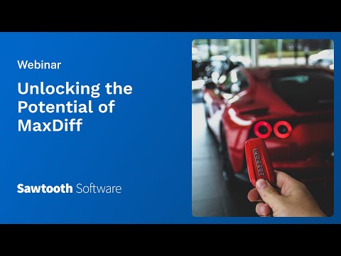 Unlocking the Potential of MaxDiff - YouTube