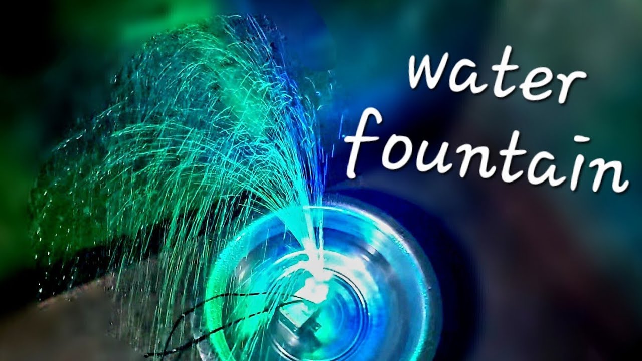 How to make simple water fountain | Nice water fountain - YouTube