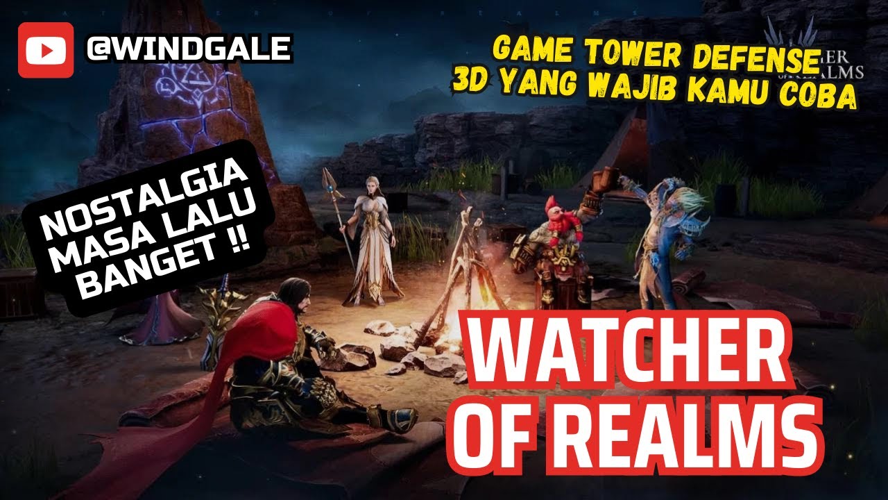NOSTALGIA BANGET, GAME TOWER DEFENSE 3D YANG WAJIB KAMU COBA - Watcher Of Realms Review - YouTube
