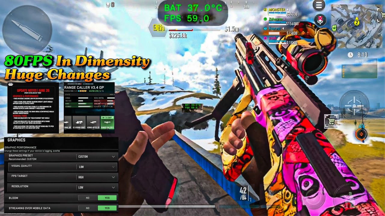 Warzone Mobile Settings | Warzone Mobile New Update - YouTube