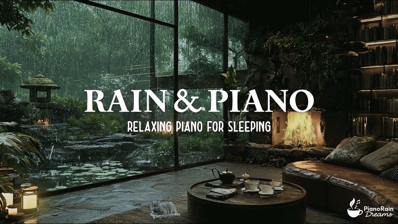 Relaxing Rain Piano Sounds for Deep Sleep | Gentle Rain & Soft Piano ...