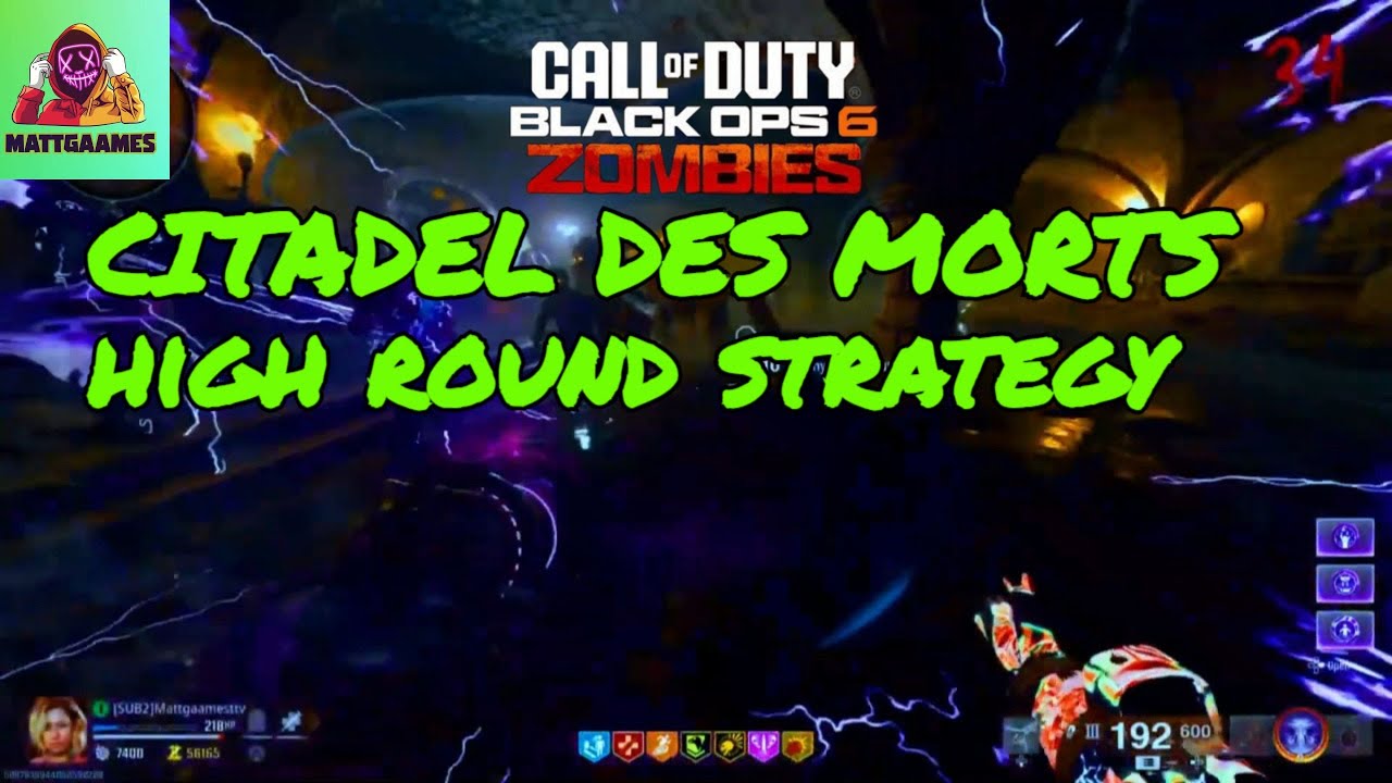 Black ops 6 ZOMBIES CITADEL DES MORTS HIGH ROUND STRATEGY? - YouTube