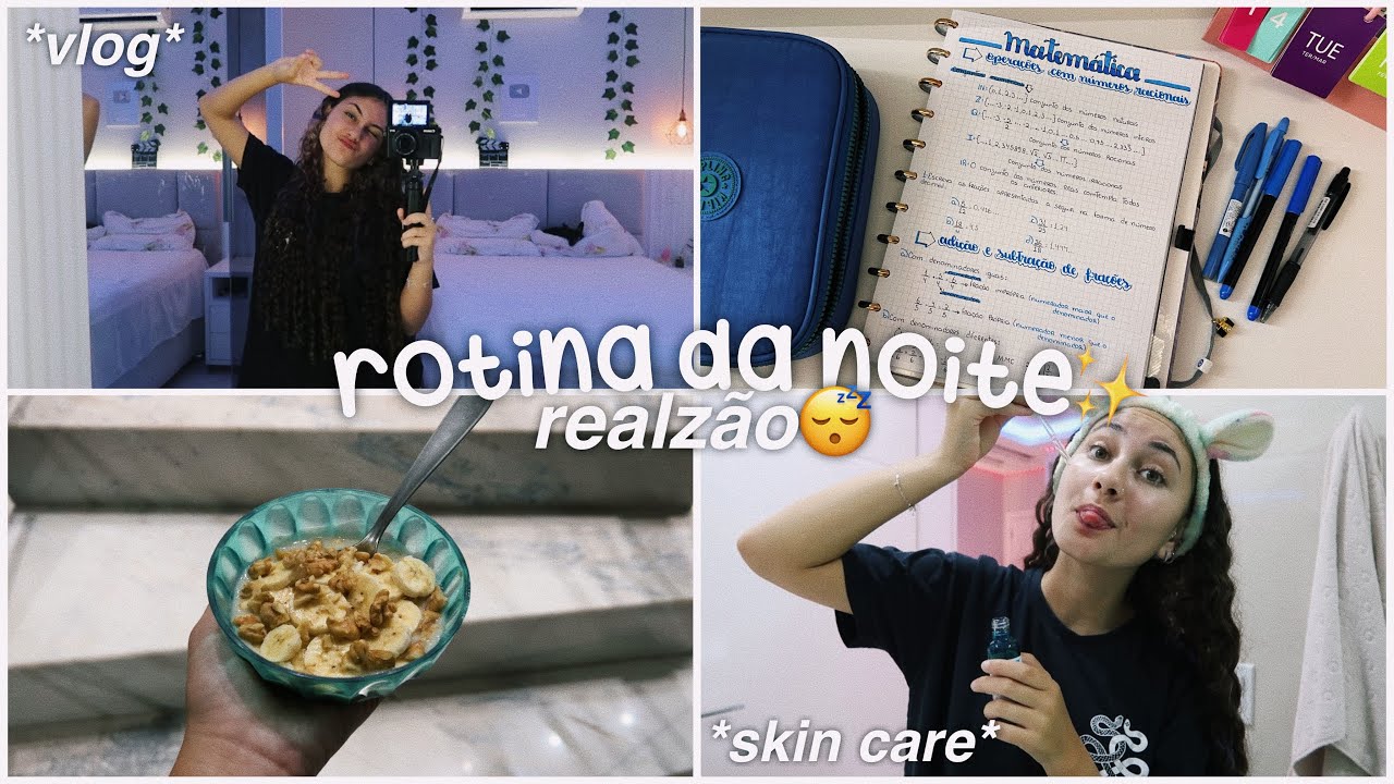 minha rotina da noite realzona😴 - YouTube