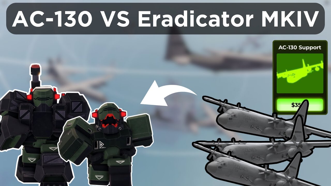 TDX AC-130 ONLY VS ERADICATOR MKIV (Wave 50 Endless) | Roblox - YouTube