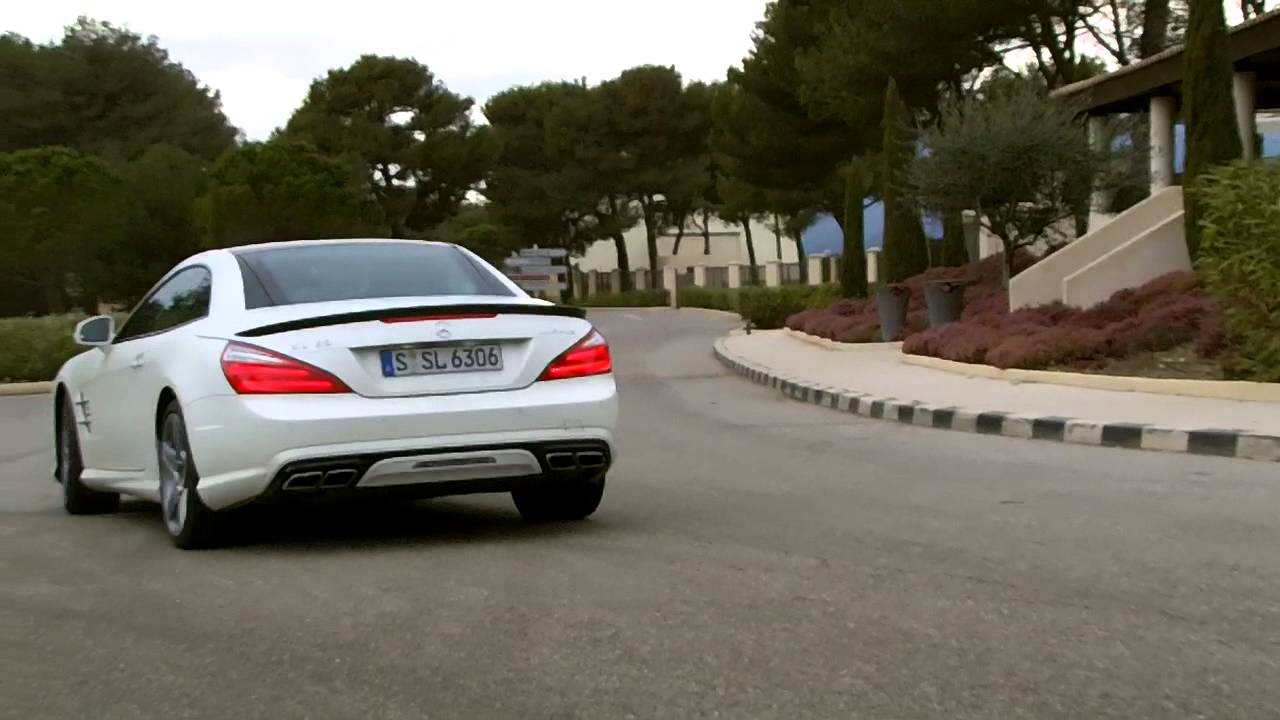 Matte white Mercedes SL 63 AMG 2013! (HD) - YouTube