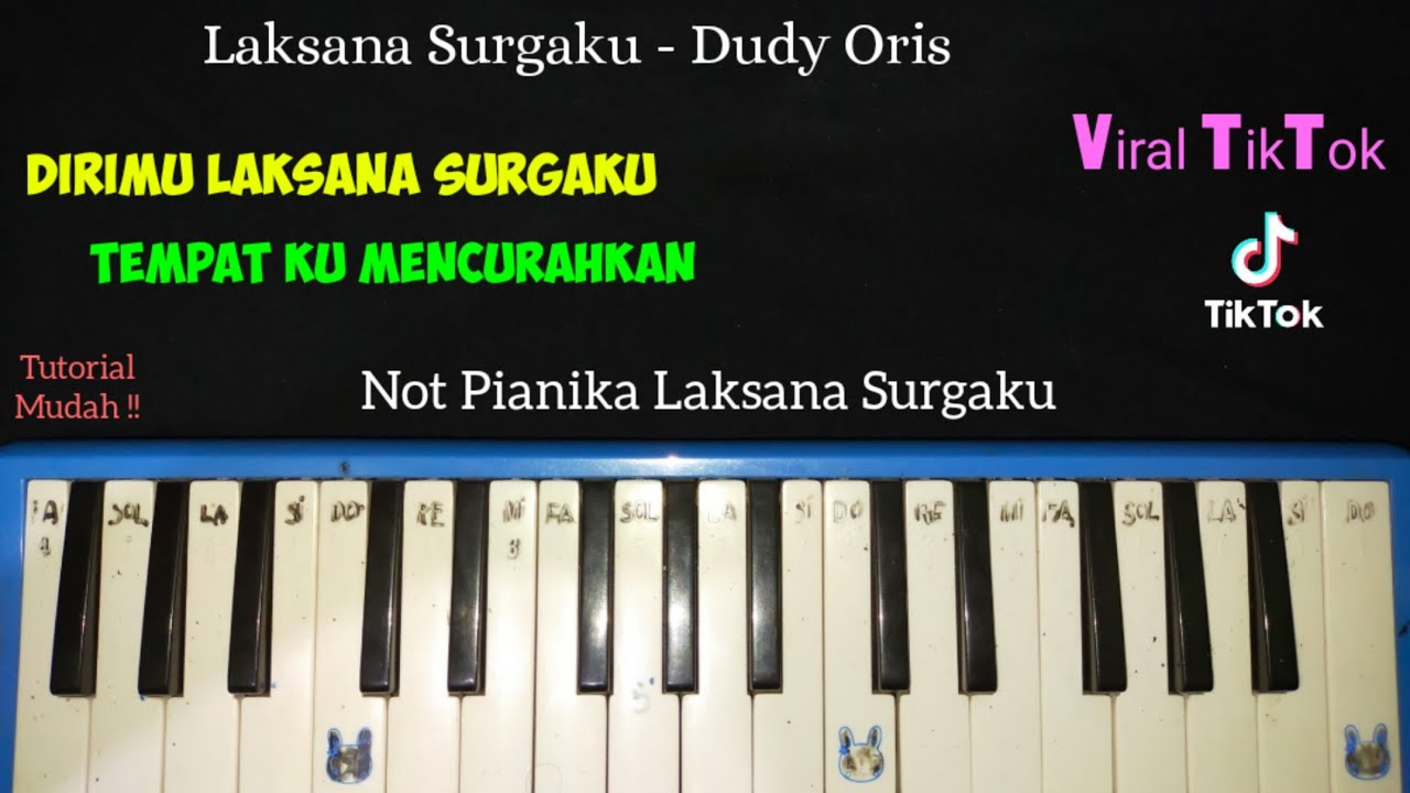 Tutorial Mudah !! Not Pianika Laksana Surgaku - Dudy Oris ( Viral ...