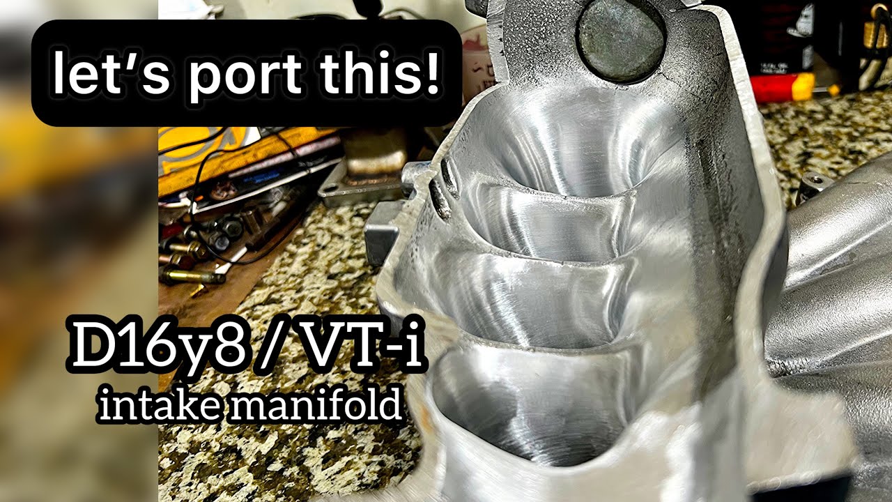 D16y8 Intake Manifold porting P2K VTi - YouTube