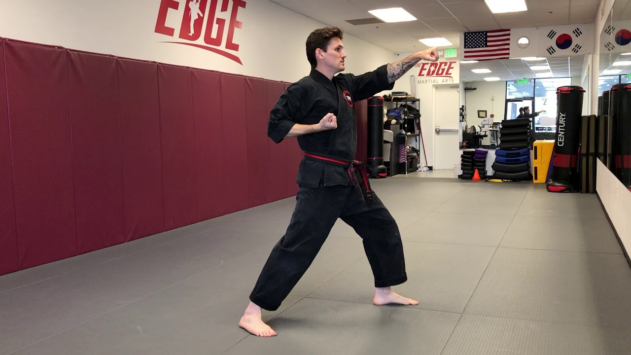 Tang Soo Do: Giecho hyung Yi bu - Basic Form #2 - YouTube