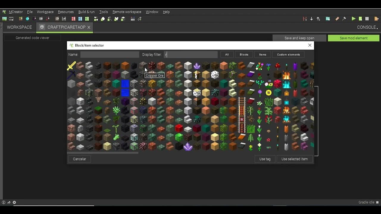 Como criar crafts no MCreator - YouTube