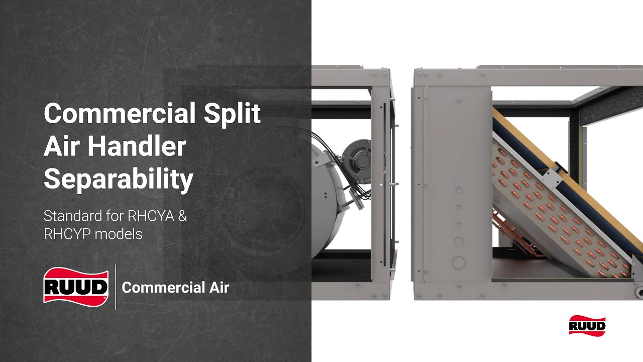 Ruud Commercial Split Classic Series Air Handler Patent-Pending ...