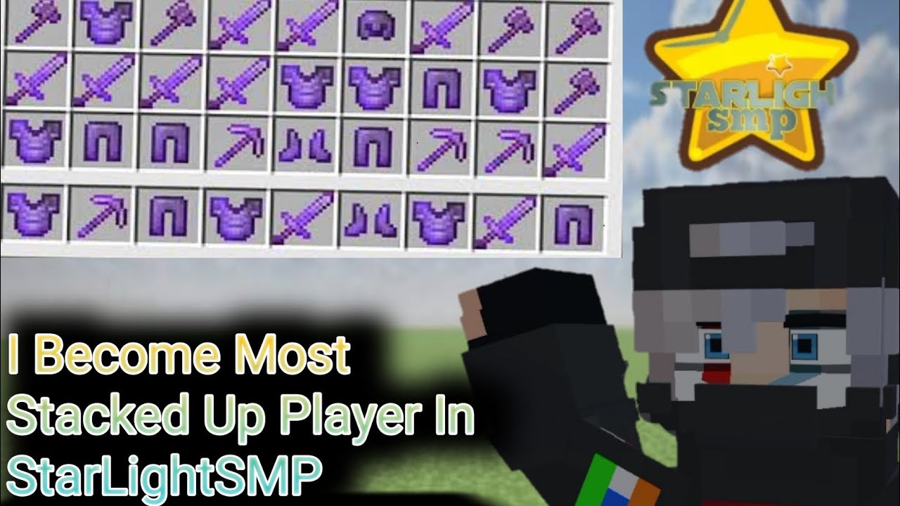 I Become Most Stacked Up Player In StarLightSMP Season 1 || Minecraft ...