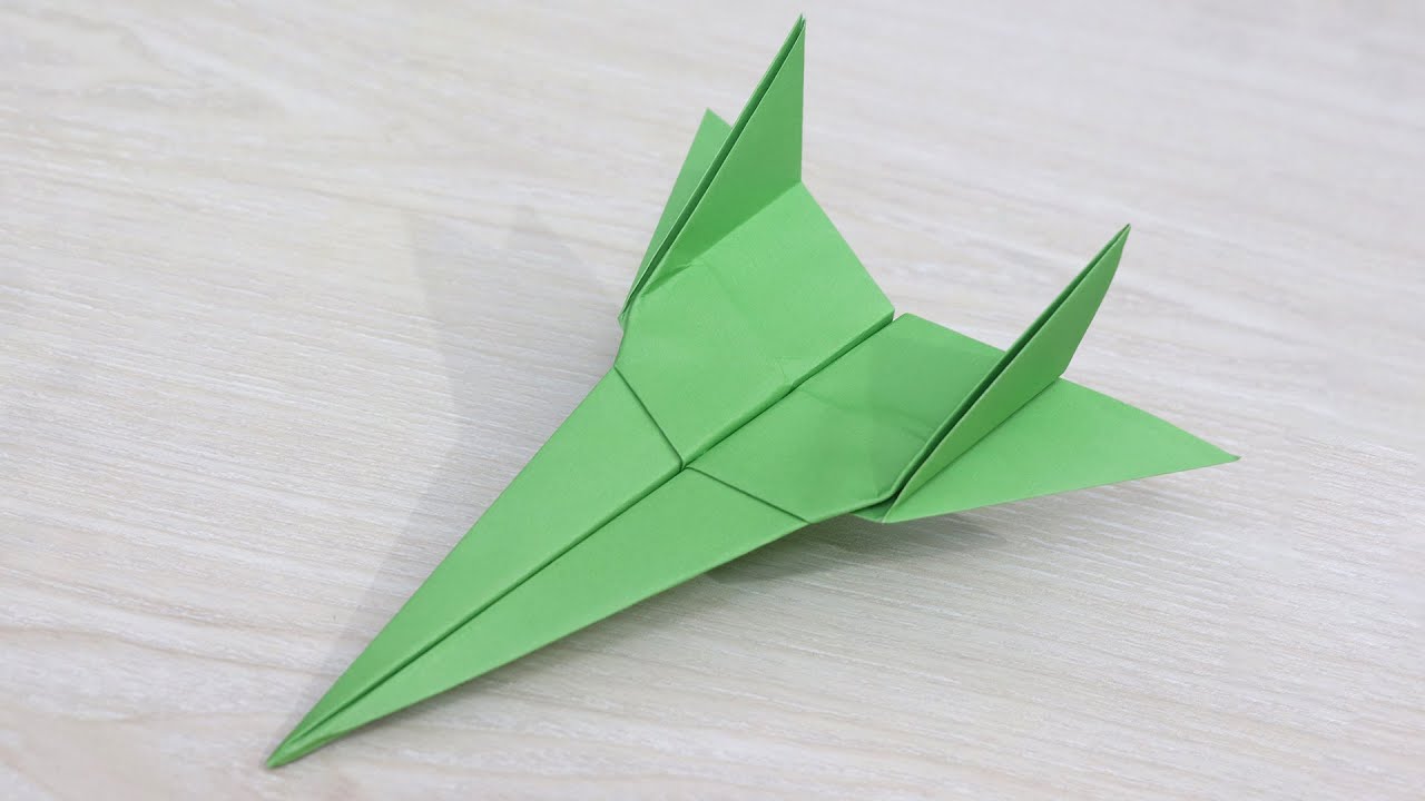World's BEST Jet Fighter Paper Airplane Made from A4 Paper - YouTube