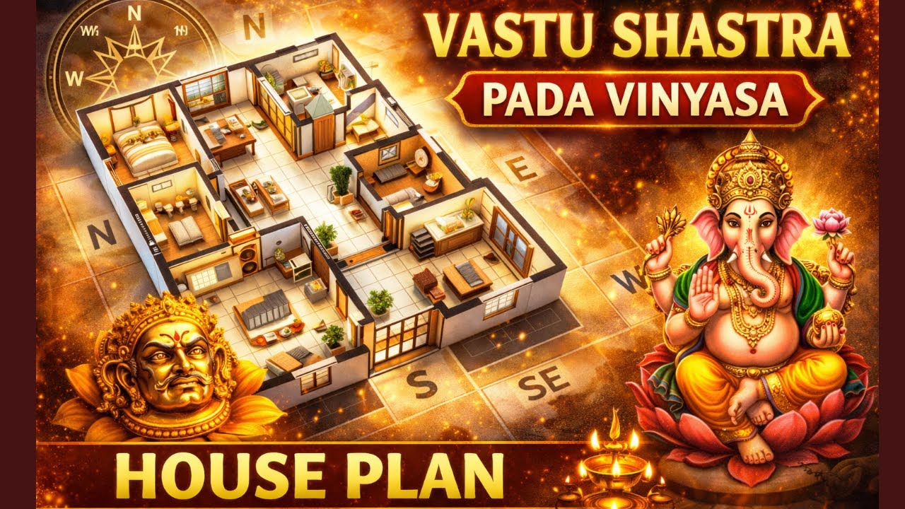 Vastu Shastra Pad Vinyas House Plan | Sahi Room Direction Se Badlegi ...